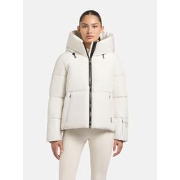 Khujo Damen Steppjacke "Audrey Matt", wei&szlig;, Gr. L, Obermaterial: 100% Polyester. Innenfutter: 100% Nylon. Wattierung: 100% Polyester, Jacken, Warme