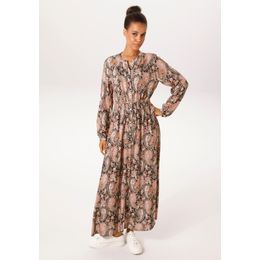 Aniston CASUAL Damen Maxikleid, bunt, Gr. 40, Paisley, bedruckt, gemustert, Web, Obermaterial: 100% Viskose, Kleider, mit fantasievollem