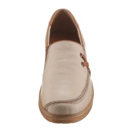 Loretta Damen Slipper, Gr. 39, beige, Leder, Schuhe