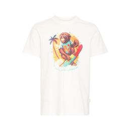 Blend Herren Rundhalsshirt "Rundhalsshirt BHJessy", wei&szlig;, Gr. M, Obermaterial: 100% Baumwolle CO., Shirts