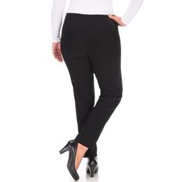 KjBRAND Damen Stoffhose "Susie XS Ankle Bengaline", schwarz, Gr. 54, unifarben, Web, Obermaterial: 80% Viskose, 17% Polyamid, 3% Elasthan, Hosen,