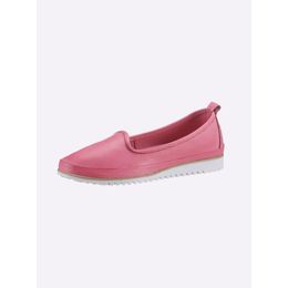 Andrea Conti Damen Slipper, Gr. 41, pink, Glattleder, Leder, Schuhe