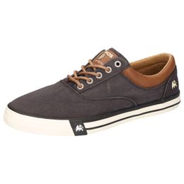 Lerros Herren Sneaker, Gr. 43, braun, Textil, kontrastfarbene Details, Schuhe, Schn&uuml;rschuh, Halbschuh, Freizeitsneaker mit weichem Schaftrand