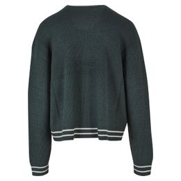 Urban Classics Herren Cardigan "Urban Classics Herren Sporty Boxy Cardigan"bottlegr&uuml;n, Gr. L, unifarben, 95% Polyacryl, 5% Polyamid, Strickjacken