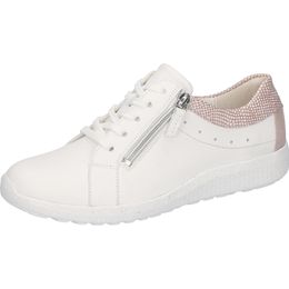 Waldl&auml;ufer WALDL&Auml;UFER Damen Schn&uuml;rschuh "IRA", Gr. 3,5, wei&szlig;, Glattleder, Nubukleder, Schuhe, Sneaker, Freizeitschuh, Halbschuh in Komfortweite H (=sehr weit)