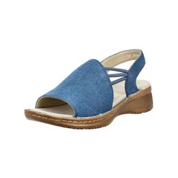 Ara Damen Riemchensandale "Ara Sandalen Textil", Gr. 38blau, Textil, Schuhe
