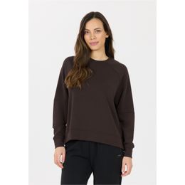 ENDURANCE ATHLECIA ATHLECIA Damen Sweatshirt "Jacey", braun, Gr. 34, unifarben, 51% Polyester, 44% Modal, 5% Elasthan, Sweatshirts, aus extra weichem Material