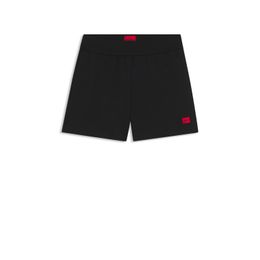 HUGO UNDERWEAR Damen Shorts "Signature", Gr. XXL, schwarz, Sweatware, Obermaterial: 48% Baumwolle, 48% Modal, 4% Elasthan, Basic, Hosen, basic,