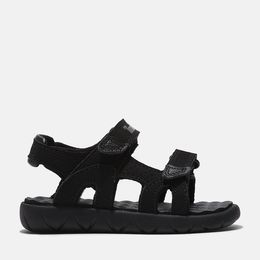 Timberland M&auml;dchen Sandale "PERKINS ROW BACKSTRAP SANDAL", Gr. 29, schwarz, Synthetik, Schuhe, mit Klettverschlu&szlig;