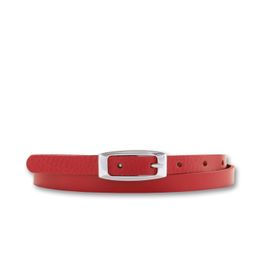 Bernd G&ouml;tz BERND G&Ouml;TZ Damen Lederg&uuml;rtel "Lederg&uuml;rtel im eleganten, schmalen Look"rot, Gr. 85, Rindsleder, G&uuml;rtel