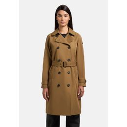 Khujo Damen Trenchcoat "Rula2"hellgr&uuml;n, Gr. S, Obermaterial: 65% Baumwolle, 35% Polyester. Innenfutter: 95% Polyester, 5% Elasthan, M&auml;ntel,