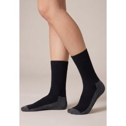Camano Damen Sportsocken "pro tex 4er Pack", Gr. 35, schwarz, 53% Baumwolle, 25% Polyester, 20% Polyamid, 2% Elasthan, Colorblocking, Socken