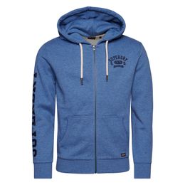 Superdry & Co Sweatjacke 'Gym Athletic' Herren Gr&ouml;&szlig;e S navy / blaumeliert
