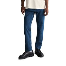 Marc O'Polo Herren Tapered-fit-Jeans "aus Bio-Baumwoll-Mix", blau, Gr. 30, MARC O'POLO DENIM, unifarben, Obermaterial: 99% Baumwolle, 1% Elasthan, Jeans