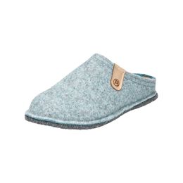 Rohde Damen Hausschuh "Rohde Hausschuhe Filz", Gr. 36, blau, Filz, Schuhe