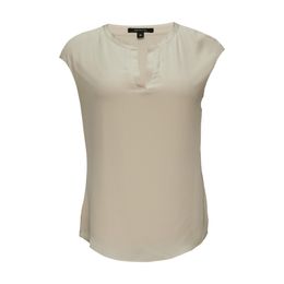 comma, COMMA Damen Blusenshirt, beige, Gr. 34, unifarben, Web, Obermaterial: 93% Viskose, 7% Elasthan. Futter: 93% Viskose, 7% Elasthan, Shirts, mit
