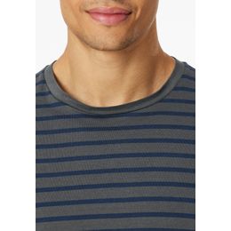 Schiesser Herren Schlafanzug "Casual Essentials", Gr. 60, schwarz, Single Jersey, Obermaterial: 100% Baumwolle, gestreift, unifarben, Homewear-Sets,