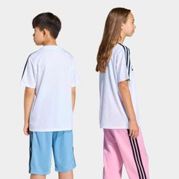 Jungen T-Shirt "LOOSE JAQUARD TRIKOT", wei&szlig;, Gr. 176, adidas originals, Obermaterial: 100% Polyester, Shirts