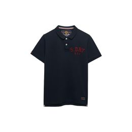 Superdry Herren Poloshirt "Poloshirt Vintage Athletic Polo", blau, Gr. XL, Obermaterial: 100% Baumwolle CO., Shirts
