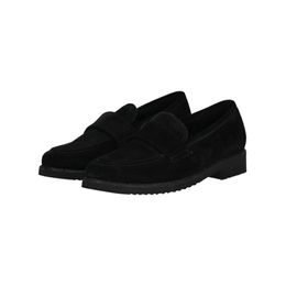 Gabor Damen Slipper "Gabor Slipper Veloursleder", Gr. 40,5, schwarz, Veloursleder, Schuhe
