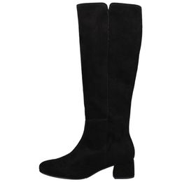 Gabor Damen Stiefel "Gabor Stiefel Veloursleder", Gr. 43, schwarz, Veloursleder, Schuhe