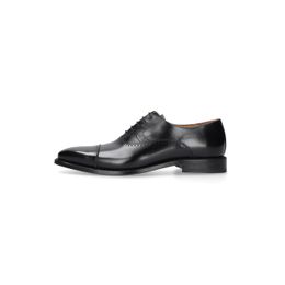 Henry Stevens Herren Schn&uuml;rschuh "Liam CO", Gr. 40, schwarz, Newcastle, Schuhe, Herren Halbschuh Businessschuh Leder handgefertigt, Anzugschuh
