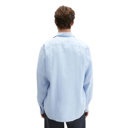 Marc O'Polo MARC O'POLO Herren Leinenhemd, blau, Gr. S, Web, Obermaterial: 100% Leinen, Hemden, im klassisch cleanen Look