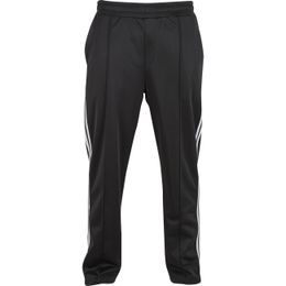 Urban Classics Herren Jogginghose "Urban Classics Retro Tricot Track Pants"schwarz, Gr. L, gestreift, 100% Polyester, Hosen