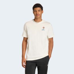Herren T-Shirt "M ED T"sanftes wei&szlig;, Gr. L, adidas Sportswear, Obermaterial: 100% Baumwolle, Shirts, f&uuml;r Erwachsene, mit sportlichem Stil, ohne