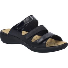 Josef Seibel Damen Sandale "Ibiza 10, schwarz", Gr. 44, schwarz, Obermaterial: 100% Rindsleder Leather cow., Schuhe