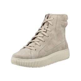 Geox Damen Schn&uuml;rstiefelette "Geox Stiefelette Veloursleder", Gr. 41, beige, Veloursleder, Schuhe
