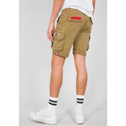 Herren Cargoshorts "Crew Short Patch", beige, Gr. 30, Alpha Industries, unifarben, Web, Obermaterial: 98% Baumwolle, 2% Elasthan, Hosen