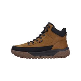Rieker Herren Schn&uuml;rstiefelette "Rieker Stiefelette Lederimitat", Gr. 43, braun, Lederimitat, Schuhe