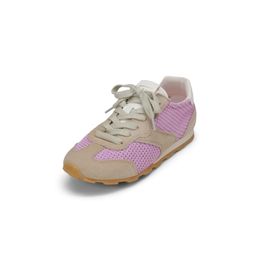 Marc O'Polo MARC O'POLO Damen Sneaker "in luftiger H&auml;keloptik", Gr. 36grau silk, Obermaterial: 50% Leder, 25% Baumwolle, 25% Polyester, unifarben, Schuhe