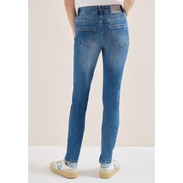 Cecil Damen Comfort-fit-Jeansauthentic used wash, Gr. 33, unifarben, Jeans, 78% Baumwolle, 20% Polyester, 2% Elasthan, Jeans, 5-Pocket-Style