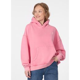 Ragwear Damen Kapuzensweatshirt "GERMMA PP", pink, Gr. XXL, bedruckt, Sweatware, Obermaterial: 100% Baumwolle, Sweatshirts, Oversized mit