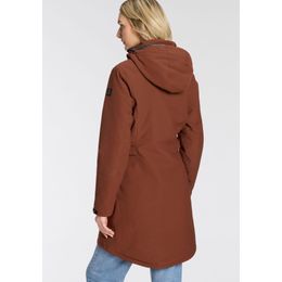 Killtec Damen Parka, braun, Gr. 38, Obermaterial: 100% Polyester. Futter: 100% Polyester. Wattierung: 100% Polyester, Jacken, mit