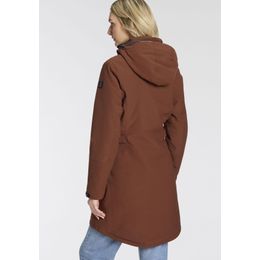 Killtec Damen Parka, braun, Gr. 40, Obermaterial: 100% Polyester. Futter: 100% Polyester. Wattierung: 100% Polyester, Jacken, mit