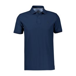 Lerros Herren Poloshirt "Poloshirt mit COOL & DRY Funktion in Piqu&eacute;-Qualit&auml;t"storm blau, Gr. L, 60% Baumwolle, 40% Polyester, Shirts, Atmungsaktiver