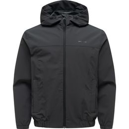 Ragwear Herren Funktionsjacke "Bordos"schwarz, Gr. L, Obermaterial: 94% Polyester, 6% Elasthan. Innenfutter: 100% Polyester, Jacken, Wasserdichte und