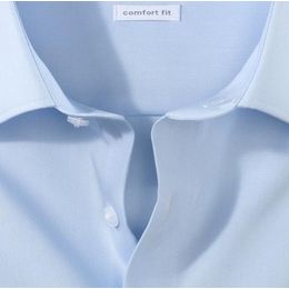 OLYMP Herren Businesshemd "Luxor comfort fit", blau, Gr. 49, Web, Obermaterial: 100% Baumwolle, Hemden