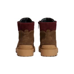 Tommy Jeans Herren Schn&uuml;rboots "TJM LACE UP BOOT SUEDE", Gr. 43dunkelbraun, Veloursleder, used, Schuhe, Blockabsatz, Outdoorboots, mit &Ouml;sen, im