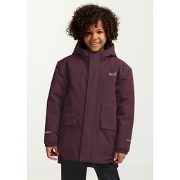 Jack Wolfskin Kinder Outdoorjacke "CANVEY JKT KIDS"amaranth, Gr. 140, Obermaterial: 100% Polyester. F&uuml;llung: 100% Polyester. Futter: 100% Polyester,