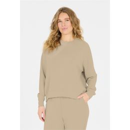 ENDURANCE ATHLECIA ATHLECIA Damen Sweatshirt "Jacey", braun, Gr. 44, unifarben, 51% Polyester, 44% Modal, 5% Elasthan, Sweatshirts, aus extra weichem Material