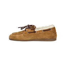 Pavement Damen Bootsschuh "Pavement Halbschuhe Veloursleder/Mesh", Gr. 37, braun, Textil, Veloursleder, Schuhe