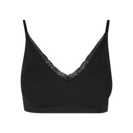 Urban Classics Damen Sport-BH "Urban Classics Ladies Padded Rip Bra 2-Pack", Gr. XSschwarz, schwarz, 92% Nylon, 8% Elasthan, BHs