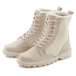 Vivance Damen Stiefelette "Stiefel, Boots", Gr. 42, beige, Obermaterial: 100% Lederimitat. Decksohle: 100% Textilmaterial. Futter: 100%