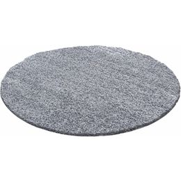 Hochflor-Teppich, H:30mm &Oslash;:80cm, grau, Ayyildiz Teppiche, Kunstfaser, Teppiche, "Life Shaggy 1500 , auch als L&auml;ufer und in Rund erh&auml;ltlich",