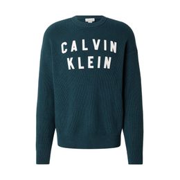 Calvin Klein Jeans Pullover Herren Gr&ouml;&szlig;e S marine / wei&szlig;