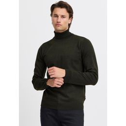 Blend Herren Rollkragenpullover "BHBRUTON roll neck knit", gr&uuml;n, Gr. XL, unifarben, Strick, Obermaterial: 100% Polyester, Pullover